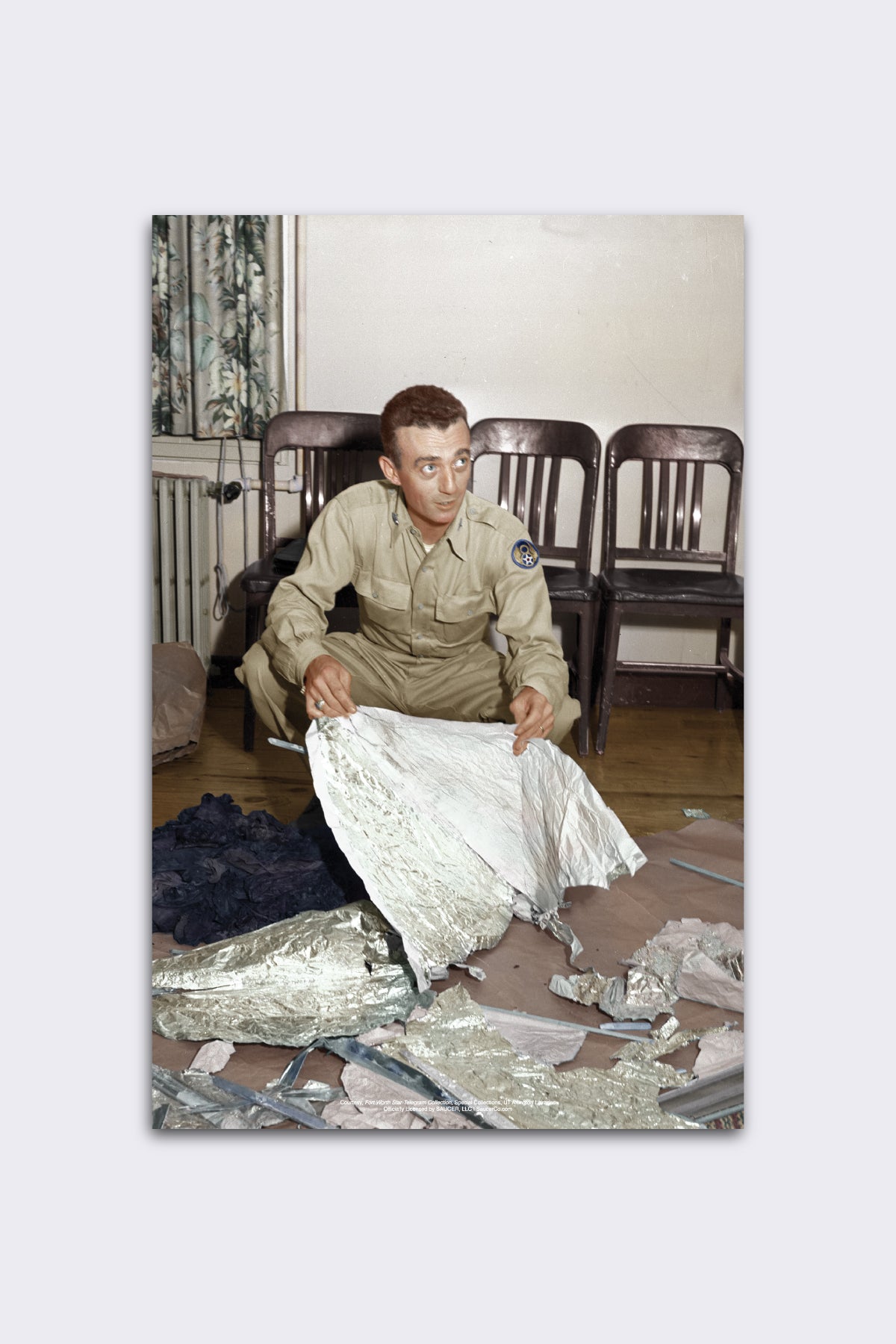 1947 Roswell UFO Incident 11x17 Poster Print by SAUCER