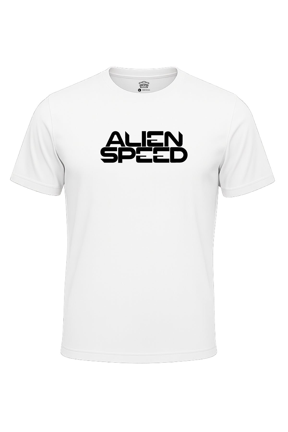 Alien Speed® Performance White Tee by SAUCER