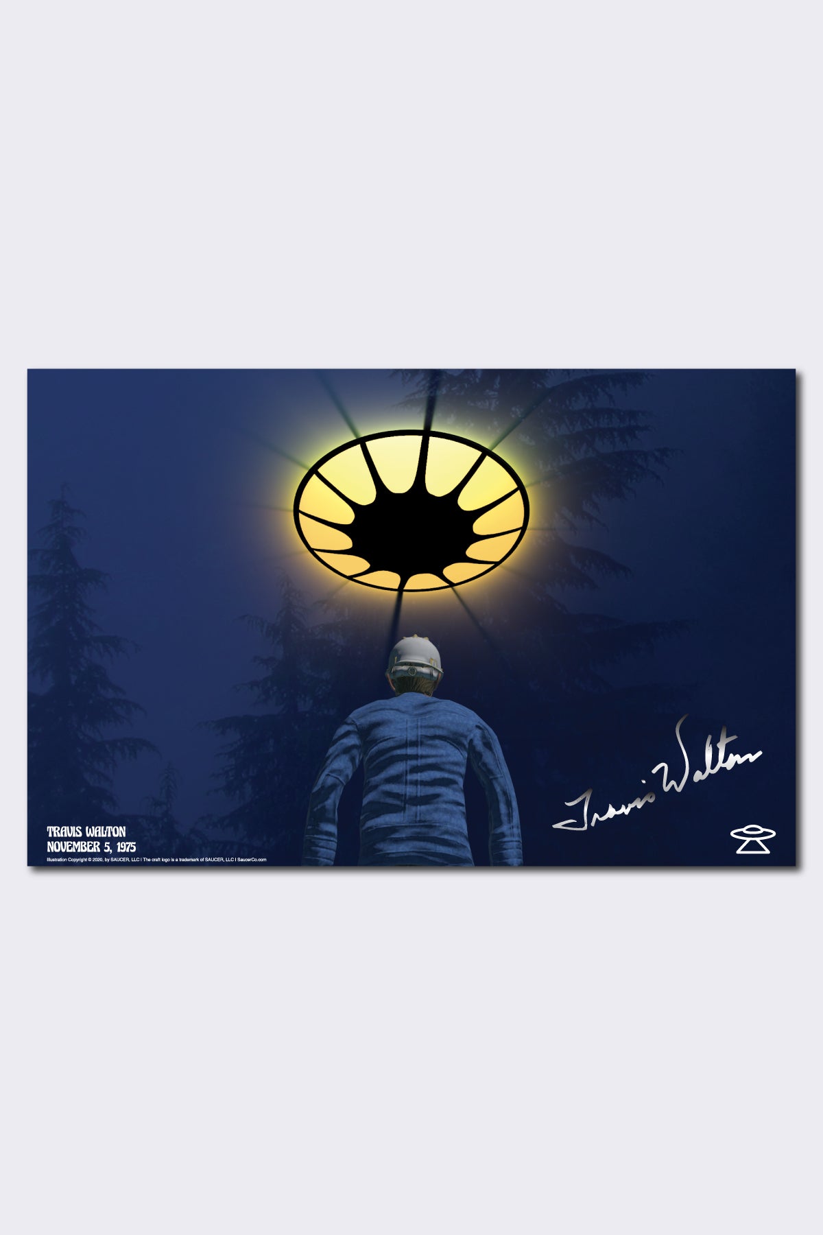 SAUCER x Travis Walton Signed 11x17 Poster Print - The Encounter