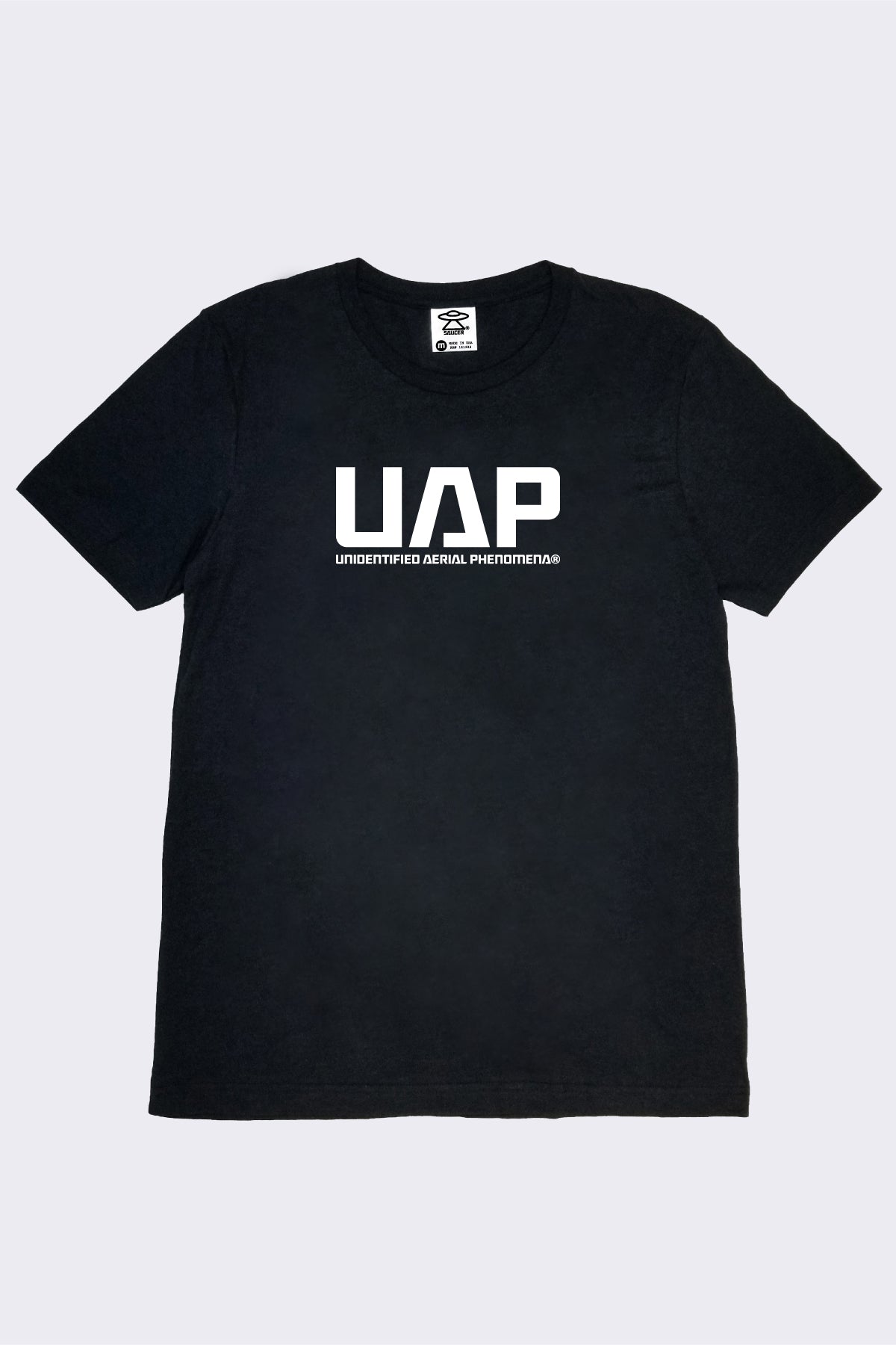 Unidentified Aerial Phenomena® UAP Black T-Shirt by SAUCER – Saucer